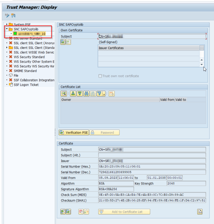 Configuring Snc Using Rfc From As Abap Sap Basis World